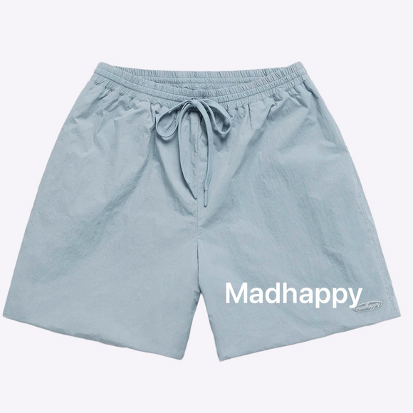 Madhappy | Shorts | Madhappy Terry Lined Blue Nylon Shorts Gently Worn ...